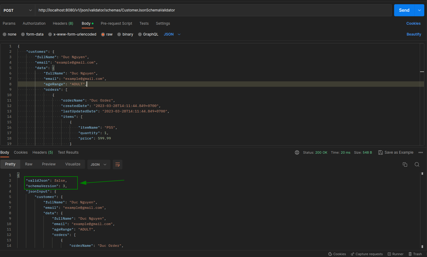 Json Schema Validator - 2D-Garden